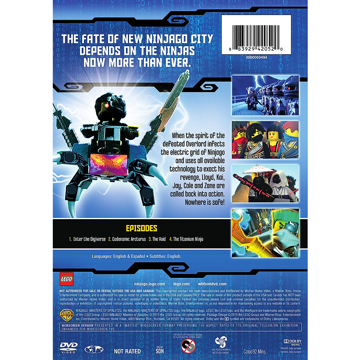 LEGO Ninjago: Masters of Spinjitzu: Rebooted: Fall of the Golden Master Season Three Part Two (DVD)