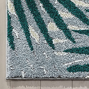 Well Woven Sono Blue Palms Botanical (5'3" x 7'3") Area Rug