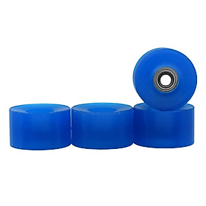 Teak Tuning Apex 71D Urethane Fingerboard Wheels - Cruiser Style, Bowl Shaped, 8.7mm Diameter - ABEC-9 Stealth Bearings - Made in The USA - Cobalt Blue Colorway