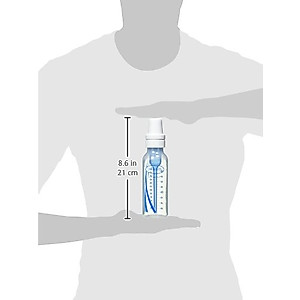 Dr. Brown’s Natural Flow® Anti-Colic Baby Bottle with Level 1 Slow Flow Nipples, 8oz, 4 Pack