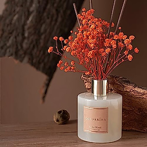 Cocorrína Reed Diffuser Sets - 6.7 oz. Cedar Wood Scented Diffuser with 8 Sticks Home Fragrance Essential Oil Reed Diffuser for Bathroom Shelf Decor