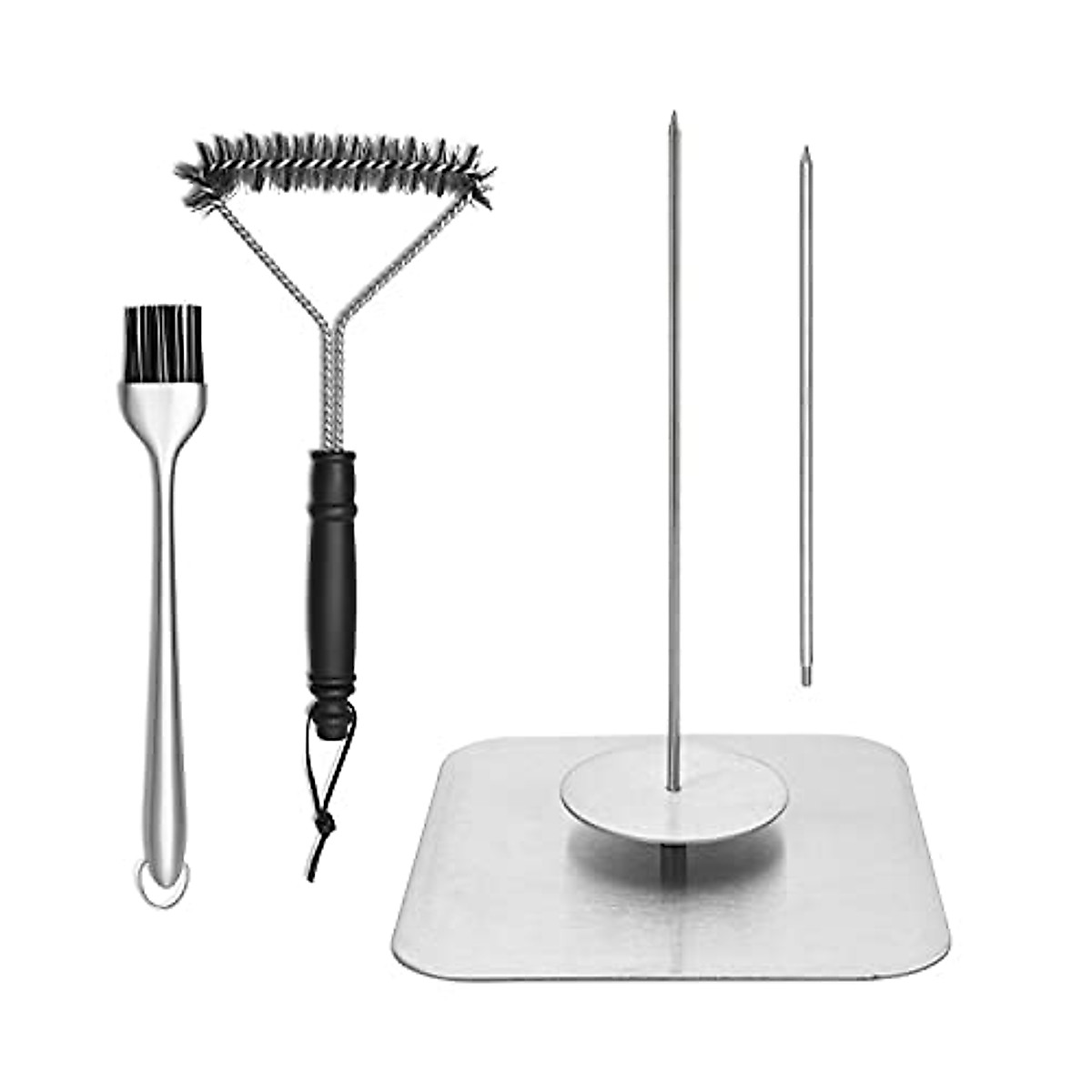 Murray Mallee Vertical Skewer - Al Pastor Skewer for Grill - Barbeque Skewer Rack Brazilian Churrasco BBQ Shawarma Meat Stand Spit - Skewers for Kebabs, Doner, Gyros, Gaucho, Meat Roasting Stick