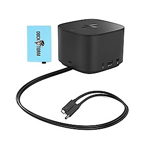 HP Thunderbolt Dock 230W G2 with Combo Cable Bundle with Docztorm (Universal Thunderbolt/USB-C Docking Station, Single Cable for Fast Charging, Networking, Data Transfers to Laptop from Any Brand)