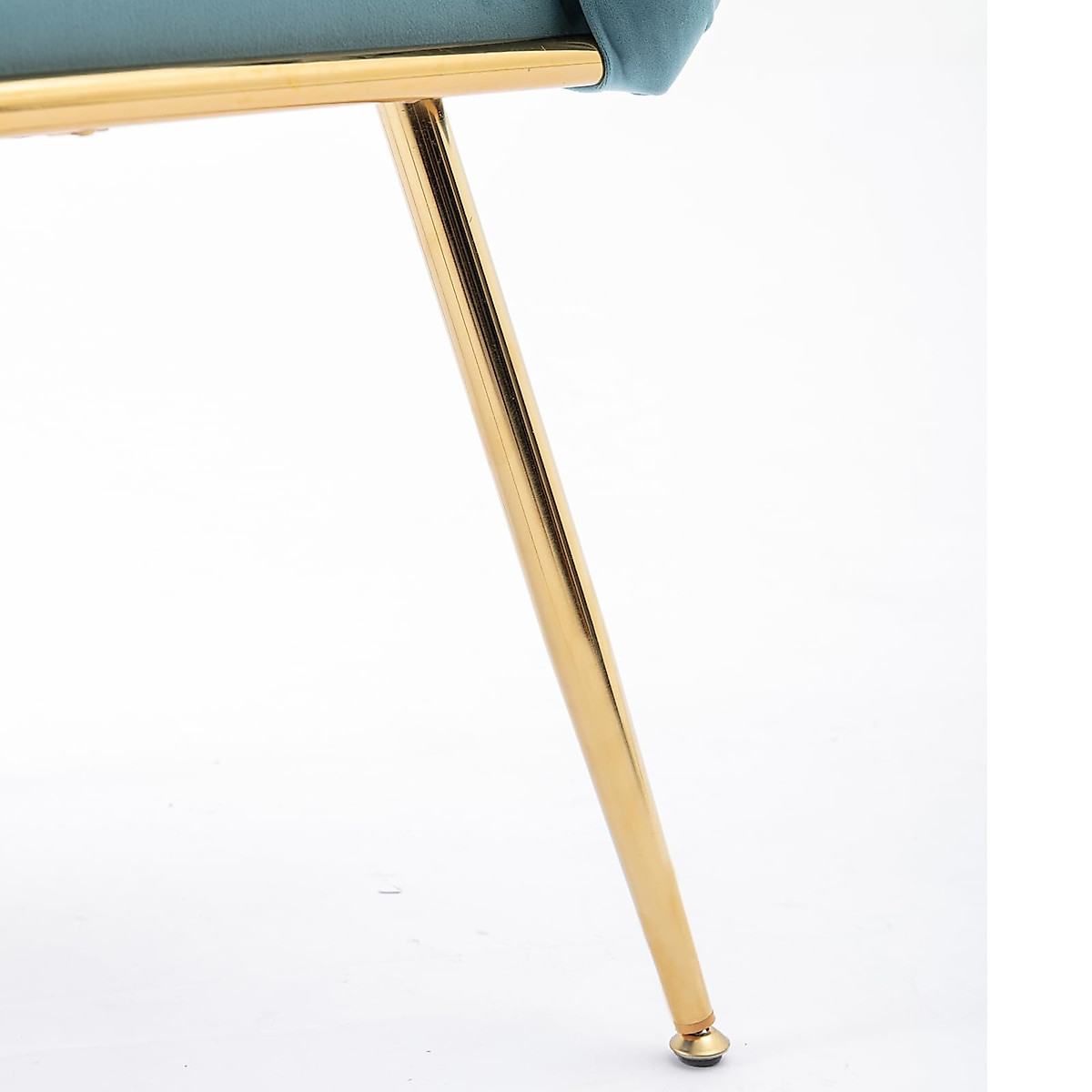 NOLLAM Modern Sofa Chair, Upholstered Armchair, 28.7" Comfy Leisure Chair with Metal Legs, Single Lounge Side Chair for Office, Bedroom, Living Room, Meeting Room, Blue Vanity Chair Club Chair