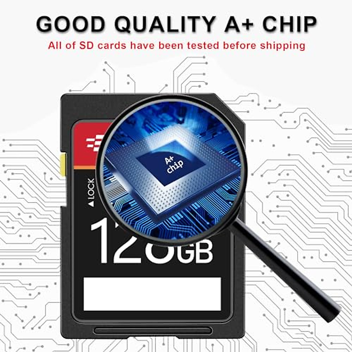 EASTBULL 2-Pack SD Card 128GB U3 V30 High-Speed 100MB/s Read Class 10 SD Card SDXC Memory Card for Camera, Full HD Video, with 2 Mini Case (128GB, 2 Pack)