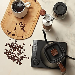 ARKANTOS 1L Gooseneck Electric Kettle with Auto Shut-off, Temperature control Stainless Steel Kettle, Keep Warm for 24h, Dry Burning Protection, Black