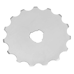 Watris Veiyi 45mm Rotary Cutter Blades, 5PCS Perforating Rotary Replacement Blade, Wide Skip Blade Edging Tool for Crochet Edge Projects, Fleece