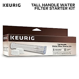 Keurig Tall Handle Water Filter Starter Kit, Comes with Handle and 2 Replacement Water Filters, Compatible with Select Keurig Coffee Makers