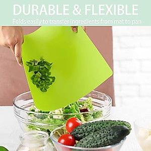 Cutting Boards for Kitchen 6 PCS Cutting Board Set BPA Free Plastic Cutting Boards Non Slip Cutting Mats for Meat and Vegetables Dishwasher Safe