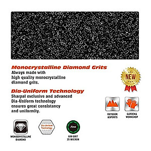 SHARPAL 114N Credit Card Size Diamond Sharpening Stone, Pocket Diamond Knife and Tool Sharpener (Fine 600 Grit)