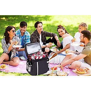 FORICH Backpack Cooler Leakproof Insulated Waterproof Backpack Cooler Bag, Lightweight Soft Beach Cooler Backpack for Men Women to Work Lunch Picnics Camping Hiking, 30 Cans