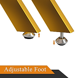 IANIYA Modern Glass End Tables Set of 2 - Stylish and Durable for Any Space (End Table x2, Gold)
