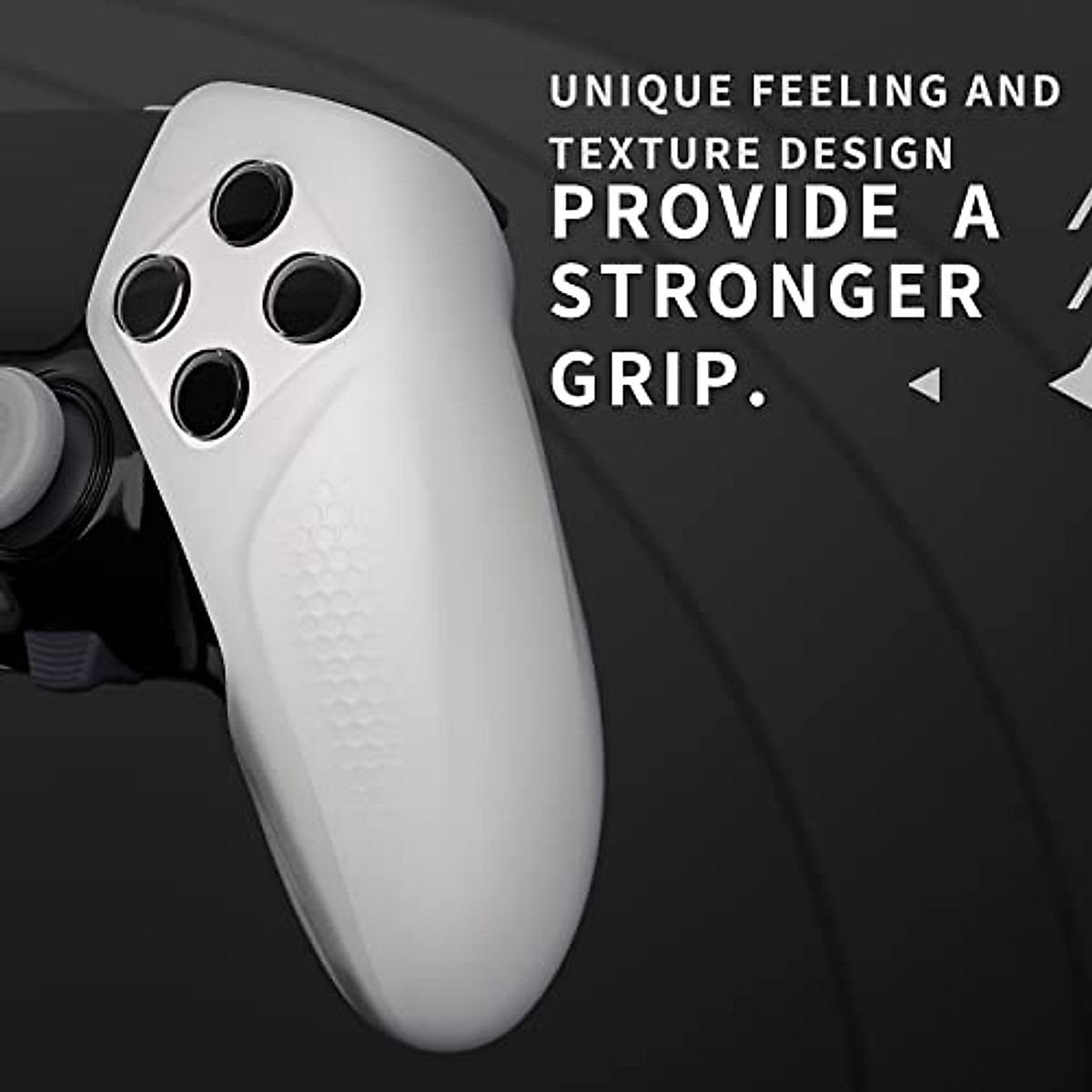PlayVital Ninja Edition Glow in Dark Anti-Slip Half-Covered Silicone Cover Skin for ps5 Edge Controller, Ergonomic Protector Soft Rubber Case for ps5 Edge Wireless Controller with Thumb Grips - Green