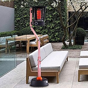 YAOJIA Outdoor Heaters Liftable Patio Heater, Commercial Outdoor Propane Gas Heater, Quiet & Fast Heat Garden Heating Lamp, Height Adjustable Heating Stove