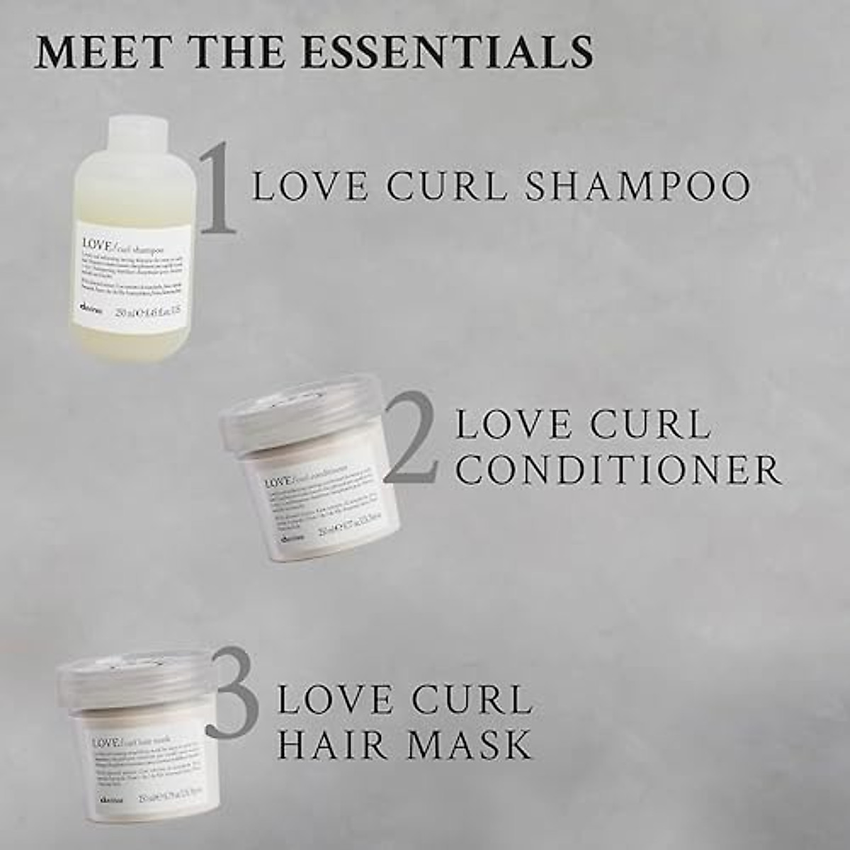 Davines LOVE Curl Shampoo | Wavy & Curly Hair Shampoo | Smooth and Moisturize Curls with Almond Extract | 8.45 fl oz