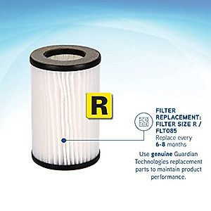 GermGuardian Portable Allergen Air Purifier for Small Spaces with USB Cable, Captures Dust, Pollens, Mold Spores, UV-C Light Helps Reduce Germs, 7” White, AC085