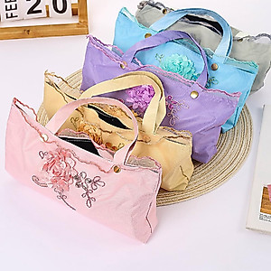 Aikelai Vintage Lace Umbrella, UPF50+ Sun Umbrella, 3D Flower Embroidery Compact Umbrella for Wedding Party and Photo Shooting (8331-yellow)