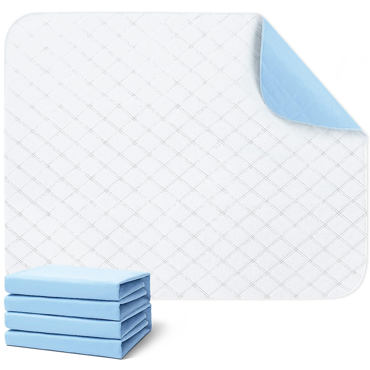 Washable Pee Pads for Dogs - Reusable Puppy Pads Pet Training Pads, Waterproof Dog Pee Pads Pet Pads for Dog Bed Mat, Super Absorbing Whelping Pads Potty Pad, 18"x24", 2 Pack