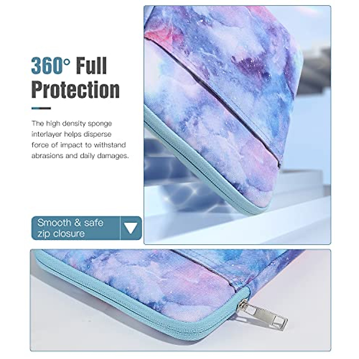 TiMOVO 6-7 Inch Sleeve Case for All-New Kindle Paperwhite and Kindle Colorsoft Signature Edition, Protective Sleeve Cover Pouch Bag Carrying Case for Kindle E-Reader/Kindle Oasis, Dreamy Nebula