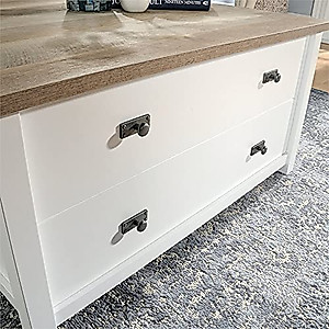 Sauder Cottage Road Storage Coffee Table in Soft White, Soft White Finish