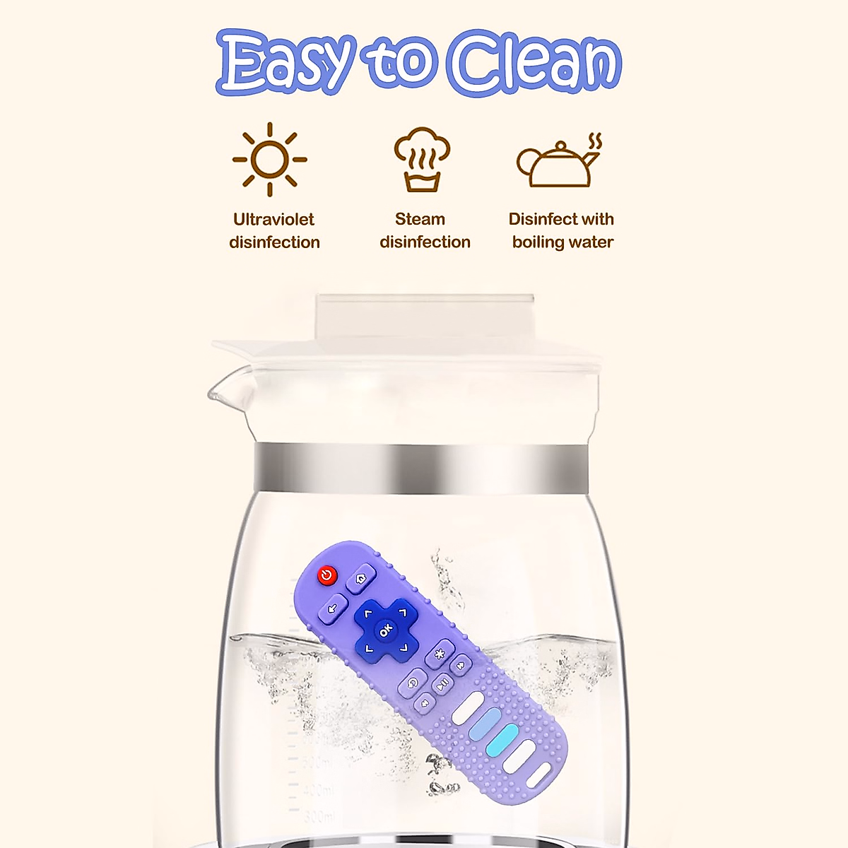 ERSIHUA 3Pcs Silicone Teething Toys, Remote Control Shape Teethers for Babies Remote Teething Toys, Silicone TV Remote Teether BPA Free/Dishwasher/Refrigerator Safe