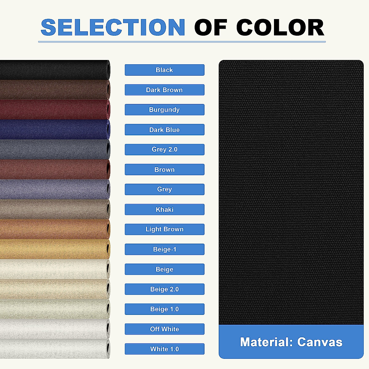 KING MOUNTAIN Canvas Repair Tape,Outdoor Gear Patch, 4×63 Inches,Waterproof,Self-Adhesive for Repairing Boat Covers,Sun Shades,Sofas,Tents,Lounge Chairs,Awnings (Black)