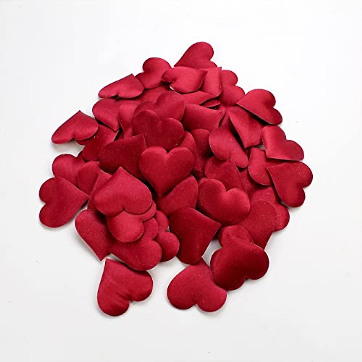 MiKoom Valentine's Day Decoration Heart Shape Petals, 500 Pcs Heart Confetti Red Heart Sponge Petals for Romantic Night, Wedding Birthday Party Supplies Decor