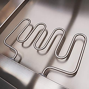 Commercial Food Warmer 6Pan Electric Steam Table Countertop Food Warmer 6 Pot Hot Well, for Catering and Restaurants Stainless Steel Durable 850W