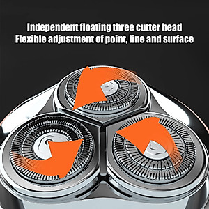 Electric shavers for Men Mini Portable Face Shaver Wet & Dry Waterproof Rechargeable Electric Shaver 4D Rotary Razors Cordless Travel USB Charging