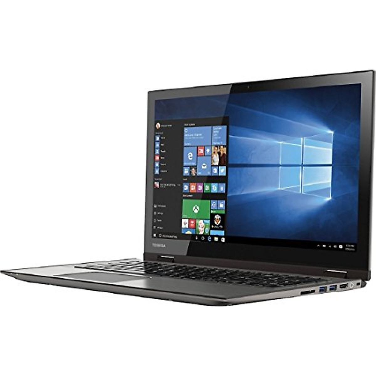 Toshiba - Satellite Radius 2-in-1 15.6" 4K Ultra HD Touch-Screen Laptop - Intel Core i7 - 12GB Memory - 1TB Hard Drive - Carbon Gray