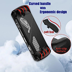 KERESLINA Silicone Protective Case for Rog Ally,ROG Ally Integrated Silicone Black and White Shockproof Protection Shell,with Accessories for Rog Ally Game Handheld 2023