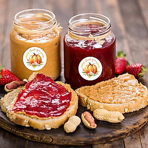 Thank You Pumpkin Label Stickers Roll, 1.5 inch 500 Pcs Cute Fall Fun Stickers for Thanksgiving Day, Round Seal Pumpkin Stickers for Goodie Bags Gift Favors Box Cards Decorations