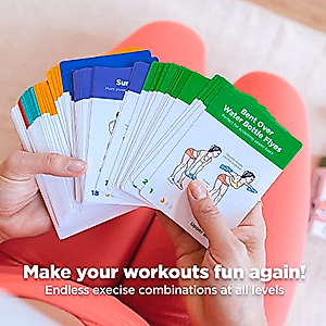 WorkoutLabs Exercise Cards: Bodyweight – Premium Home & Gym Workout Flash Cards Deck for Women and Men with 60 Exercises and 12 No Equipment Routines · Waterproof Plastic Fitness Flashcards