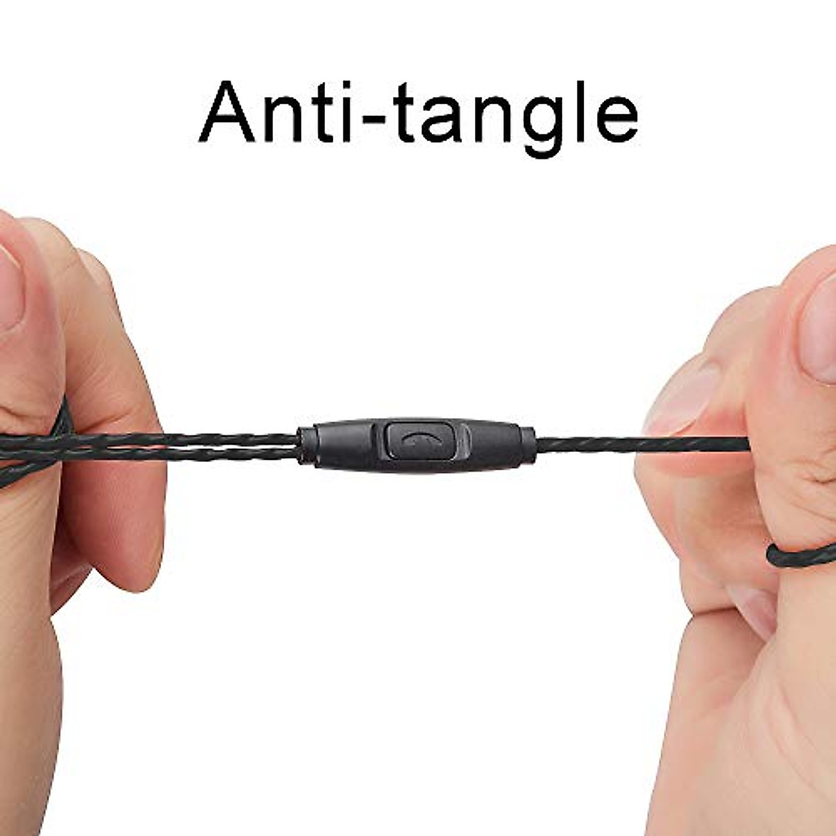 3 Packs Earbud Headphones with Remote & Microphone, findTop in Ear Earphone Brass Sound Noise Isolating Tangle Free for iOS and Android Smart Phones, Laptops