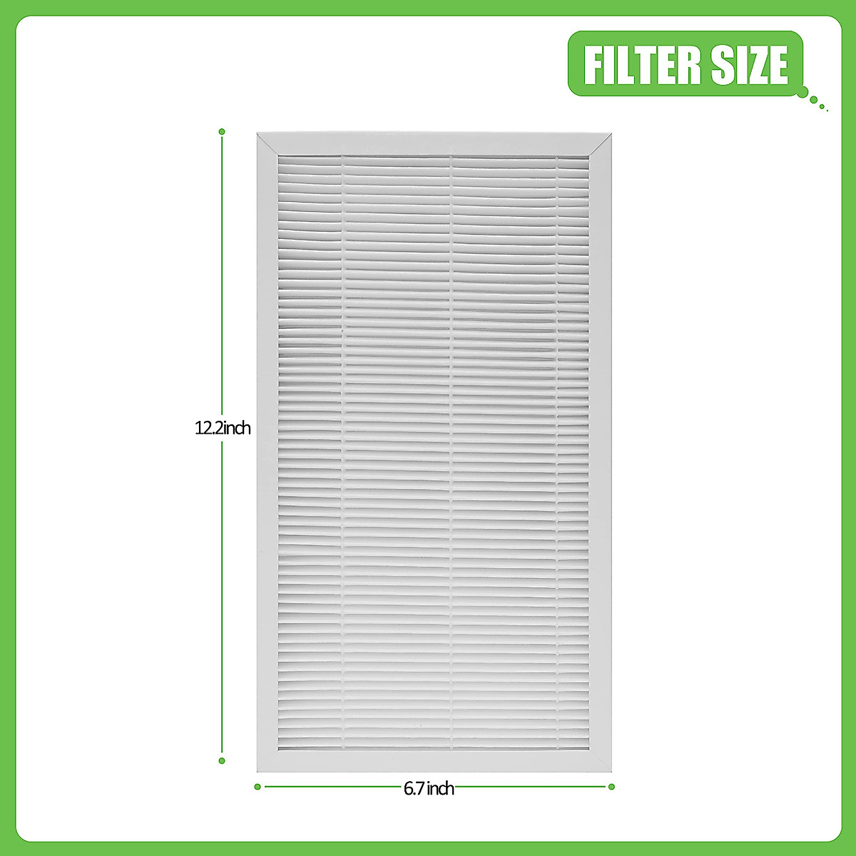 Hichoryer F1 Filter Allergen Reduction, Replacement Filter Compatible with Filtrete C01 T02 Room Air Purifier FAP-C01-F1 and FAP-T02-F1,4 Pack