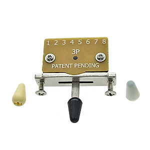 Heavy Duty 3 Way Guitar Pickup Lever Switch Pickup Selector Switch for Strat Tele with 3 Plastic Tips