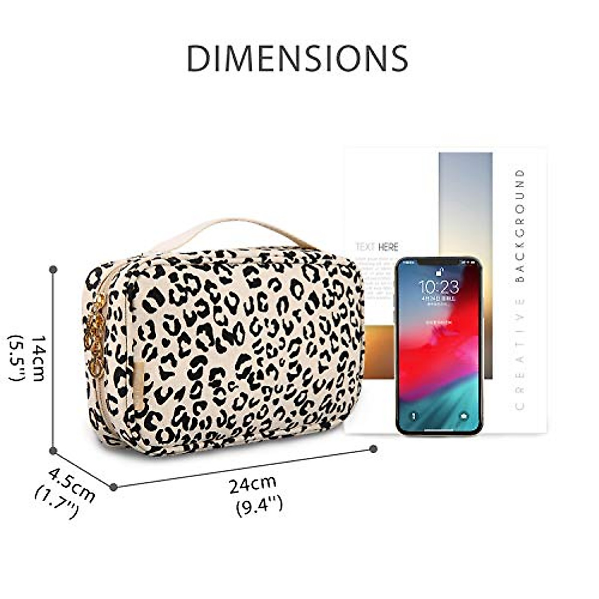 MIZATTO Travel Jewelry Organizer, Medium Jewelry Storage Bag for Necklaces, Earrings, Rings and Bracelets