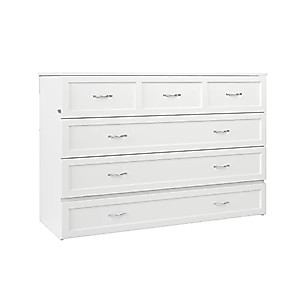 AFI, Northfield Murphy Bed Chest, Queen, White