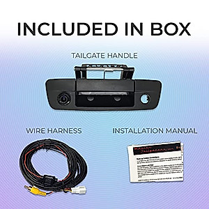 Master Tailgaters Replacement for Dodge Ram (2009-2017) Black Tailgate Handle with Backup Camera