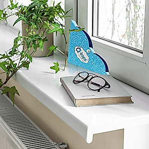 Qtraps Window Fly Traps | Disposable Indoor Fly Catchers w/Non-Toxic Sticky Glue & Decorative Blue Design | Fold Box & Place in Corner of Sill to Catch & Hide Flying Pests (12 Traps)