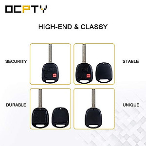 OCPTY 1X Uncut Keyless Entry Remote Control Key Fob Transmitter Replacement for 2003-2008 for Lexus LX470/ 2003-2009 for Lexus GX470 HYQ1512V 89070-60801