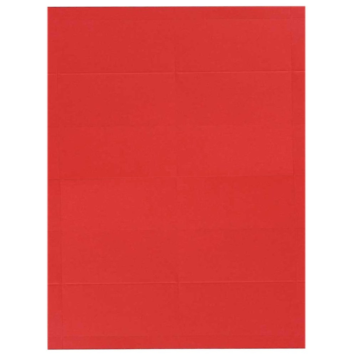 JAM PAPER Printable Place Cards - 3 3/4 x 1 3/4 - Brite Hue Red - 12/Pack