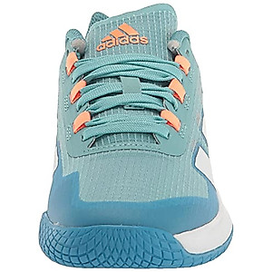 adidas Women's Forcebounce 2.0 Running Shoe, White/White/Pulse Blue, 9.5