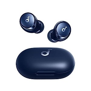 Soundcore by Anker Space A40 Auto-Adjustable Active Noise Cancelling Wireless Earbuds, Reduce Noise by Up to 98%, 50H Playtime, Hi-Res Sound, Comfortable Fit, App Customization, Wireless Charge