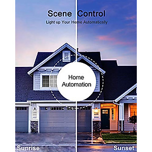 Smart Light Switch - Thinkbee 2.4Ghz WiFi Wireless Light Switch kit, Compatible with Alexa, Google Assistant and IFTTT, Outdoor 1969ft Indoor 164ft Remote Control, No Hub Required, Ceiling LED Lamp