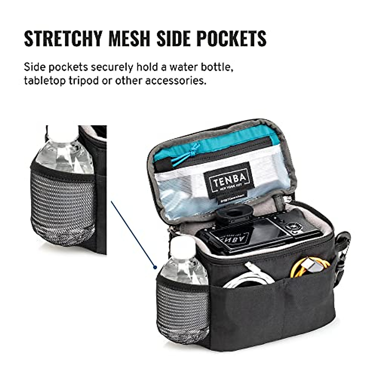 Tenba BYOB 7 Camera Insert - Turns any bag into a camera bag for DSLR and Mirrorless cameras and lenses – Black (636-626)