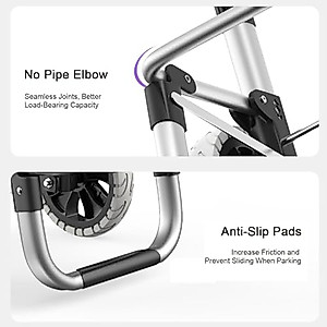 Generic Grocery Shopping Trailer Foldable Trolley Cart Hand Truck Stair Climbing Grocery Cart Lightweight Trolley for Home Shop