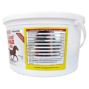 Joint MAX Triple Strength EQ GRANULES for Horses - Support Joint Health - Glucosamine, Chondroitin - Vitamins, Minerals, Omega 3 Fatty Acids, Antioxidants - 180 Doses