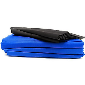 Tache 3 Piece 100% Cotton Reversible Solid Deep Blue and Black Duvet Cover Set, California King