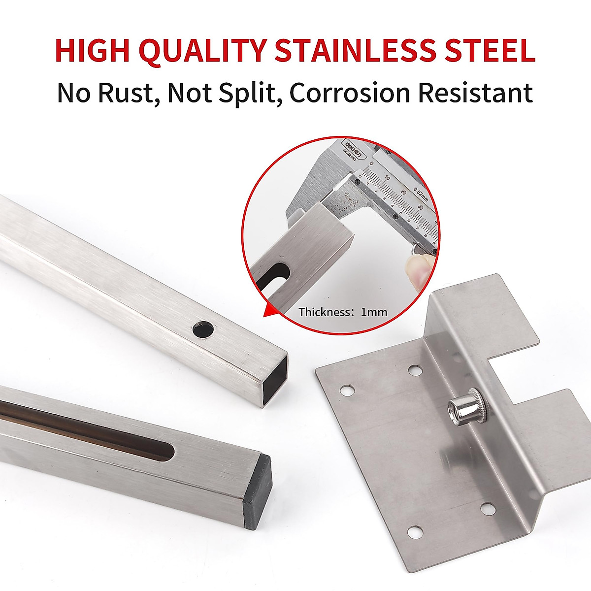 TYESTAND CPT-4 Undermount Sink Supports Brackets Adjustable Stainless Steel Installation Kit for Heavy Duty Undermount Kitchen Sink (28-39.4 inches（71-100cm）)